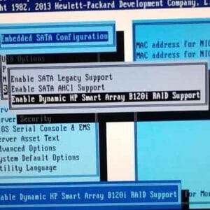 فعال سازی کنترلر B120i در HP ProLiant Gen8 - آوش افزار